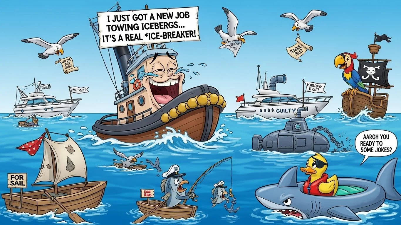 287+ Boat Jokes That’ll Make Waves of Laughter in 2026 - Pun Hour